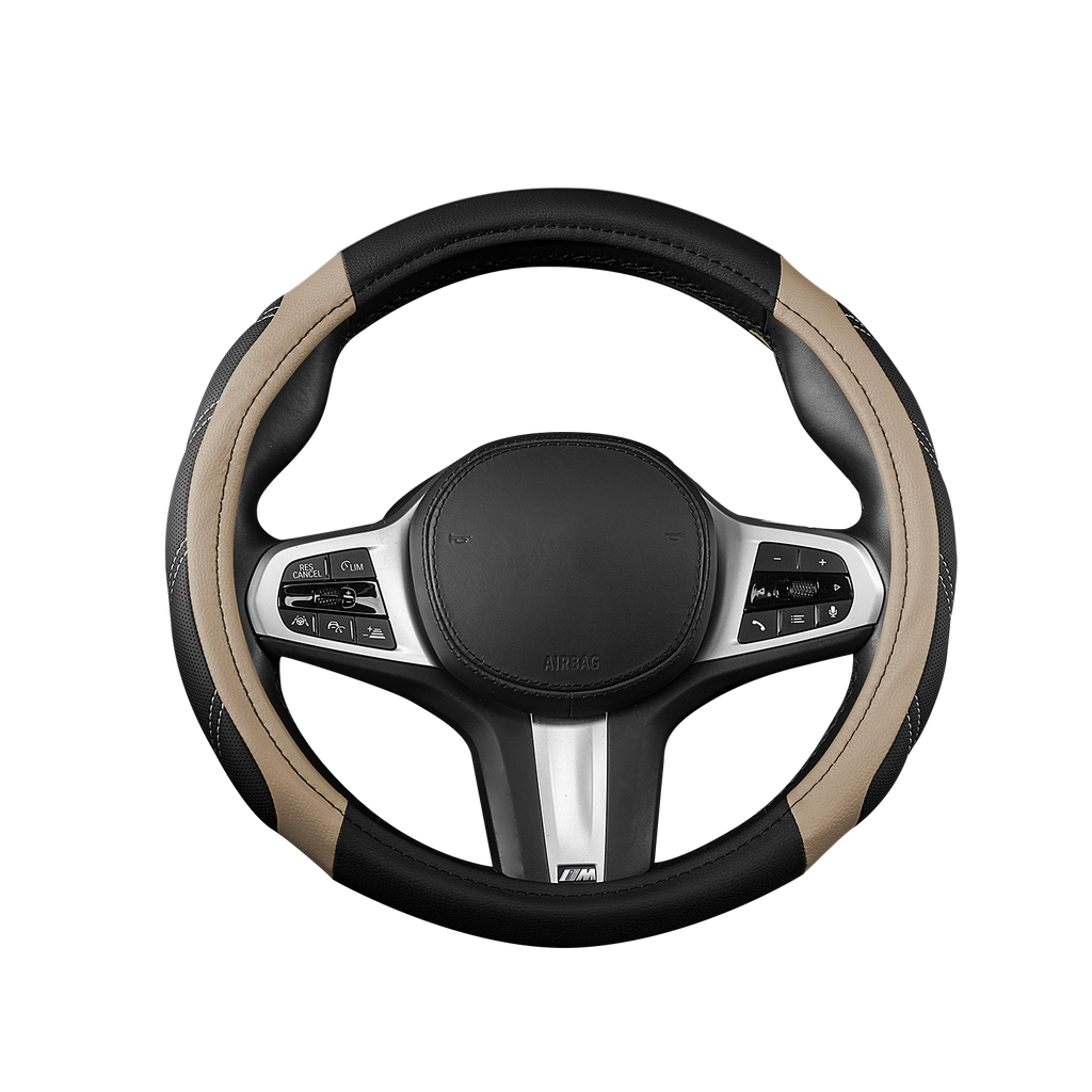 Couvre Volant Cuir PU - Beige | Innov Boutique